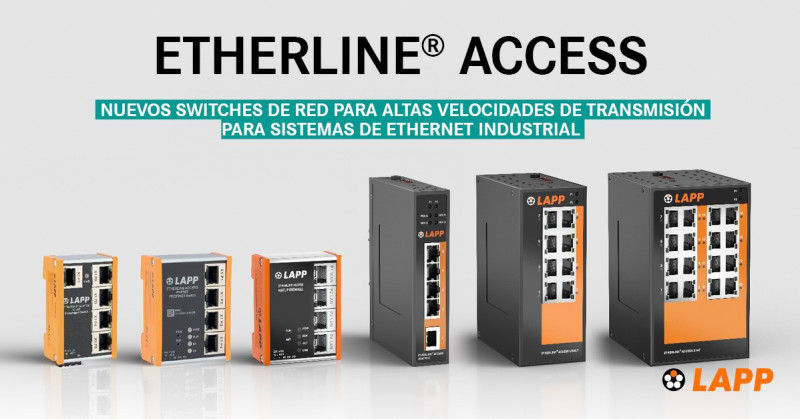 LAPP presenta sus nuevos switches ETHERLINE® ACCESS