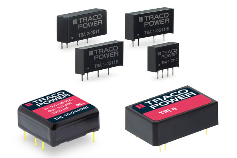 RS Components presenta tres nuevas líneas de convertidores DC-DC de TRACO Power