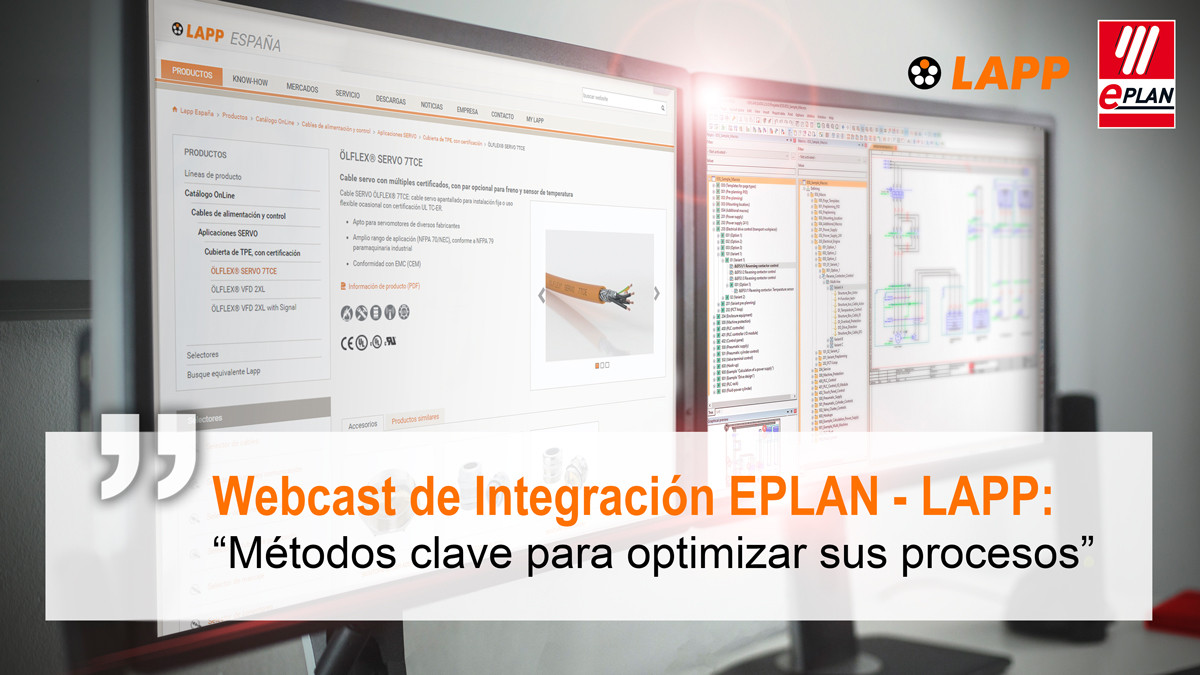 Webcast de integración EPLAN-LAPP: Métodos clave para optimizar sus procesos