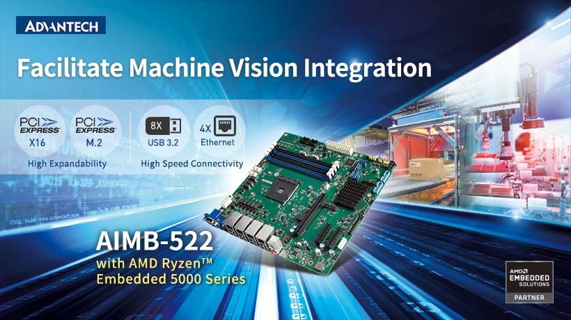 Advantech lanza la AIMB-522, una placa base Micro-ATX industrial con ...