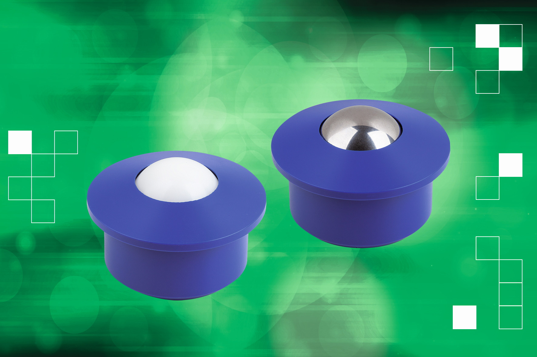 Nueva gama de norelem de rodillos esféricos con carcasa de plástico