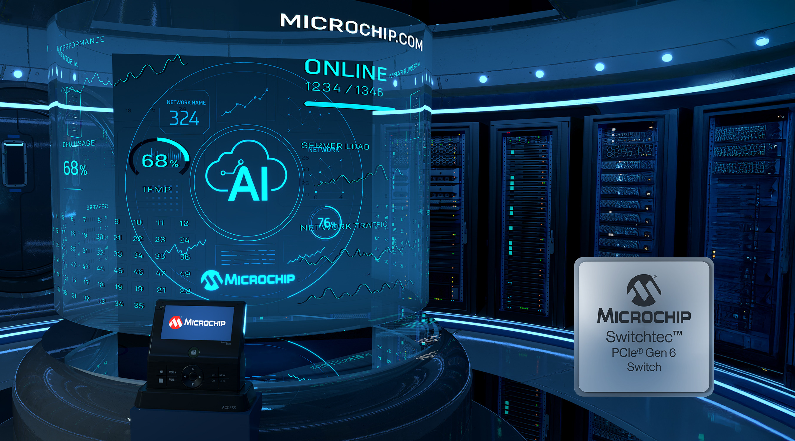 Microchip Technology presenta sus nuevos conmutadores Switchtec Gen 6 PCIe