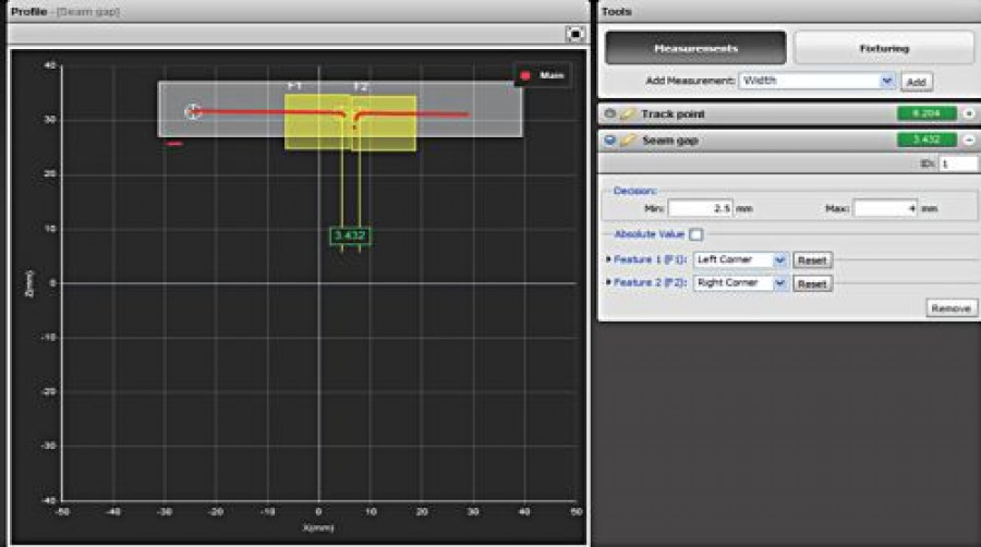 Sensor láser inteligente